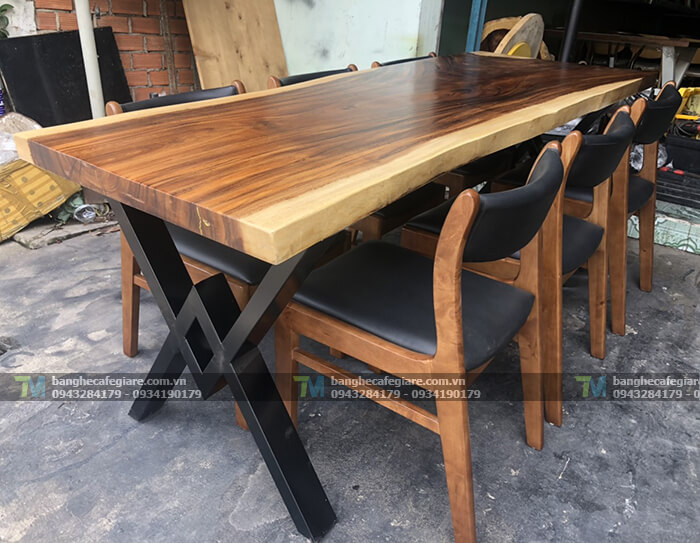 50+ Mẫu Bàn Ghế Gỗ Cafe Nguyên Tấm Đẹp Giá Xưởng - Bàn Ghế Gỗ Me Tây Tự ...